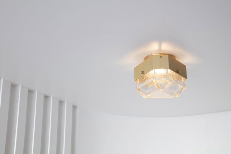 Vega Ceiling Mount in Cast Glass by Matthew Fairbank For Sale at 1stDibs