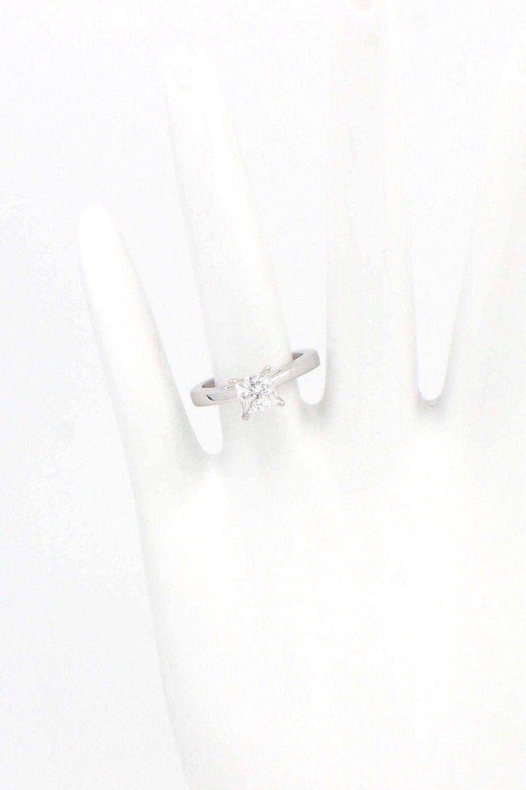 Celebration Diamond Engagement Ring Princess 0.97 CTS H SI1 18 Karat ...