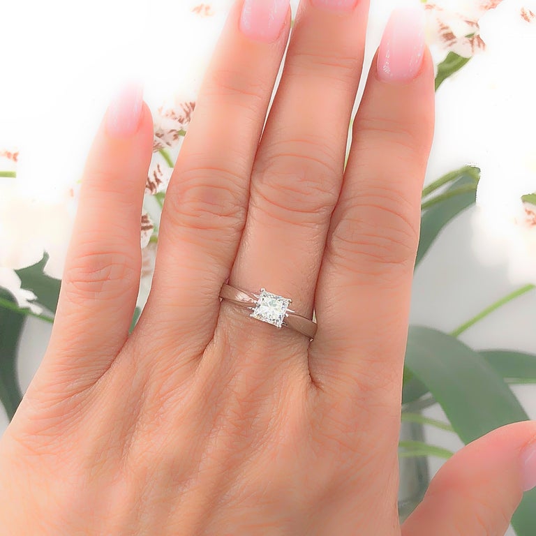 Celebration Grand Diamond Ring Princess 1.00 Carat G I1 14 Karat White ...