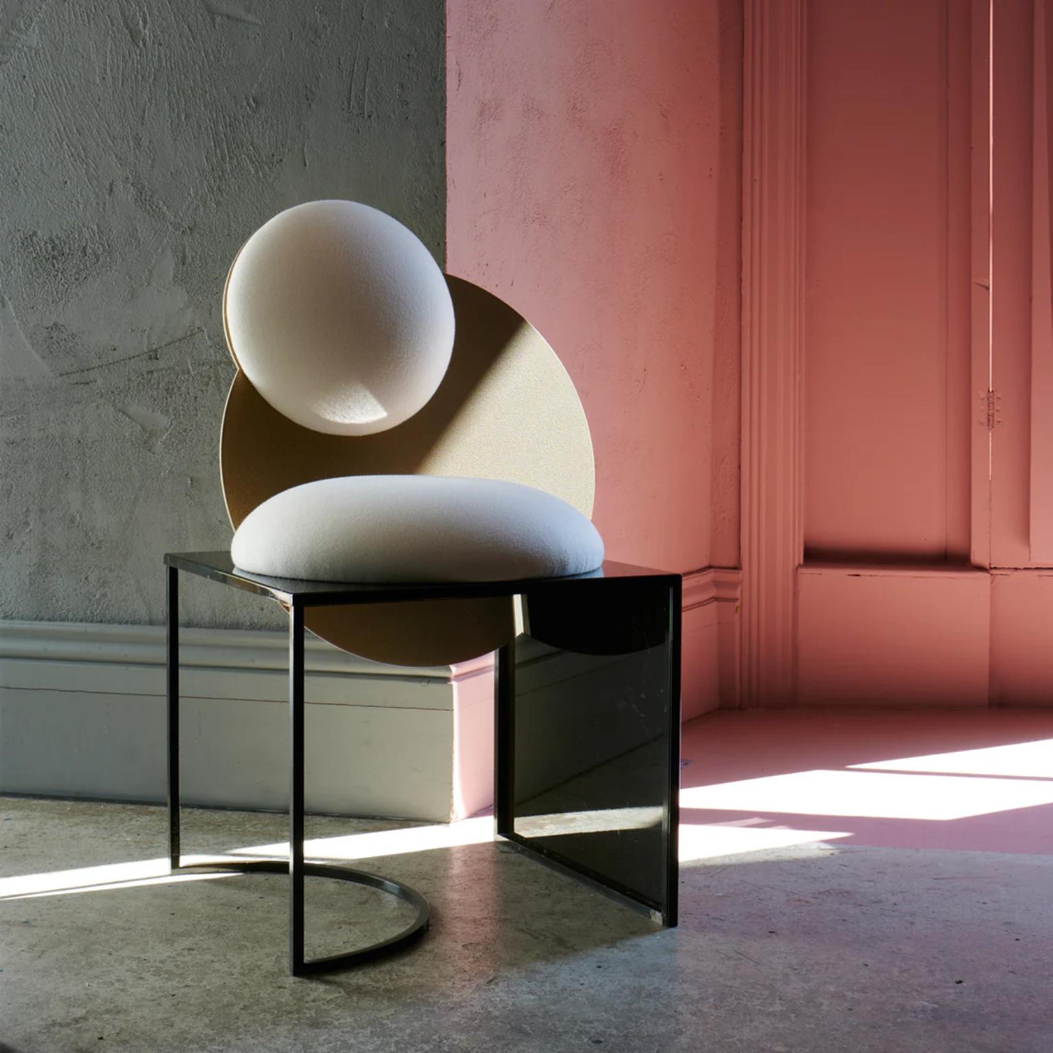 Celeste Cream Wool Chair by Bohinc Studio For Sale at 1stDibs
