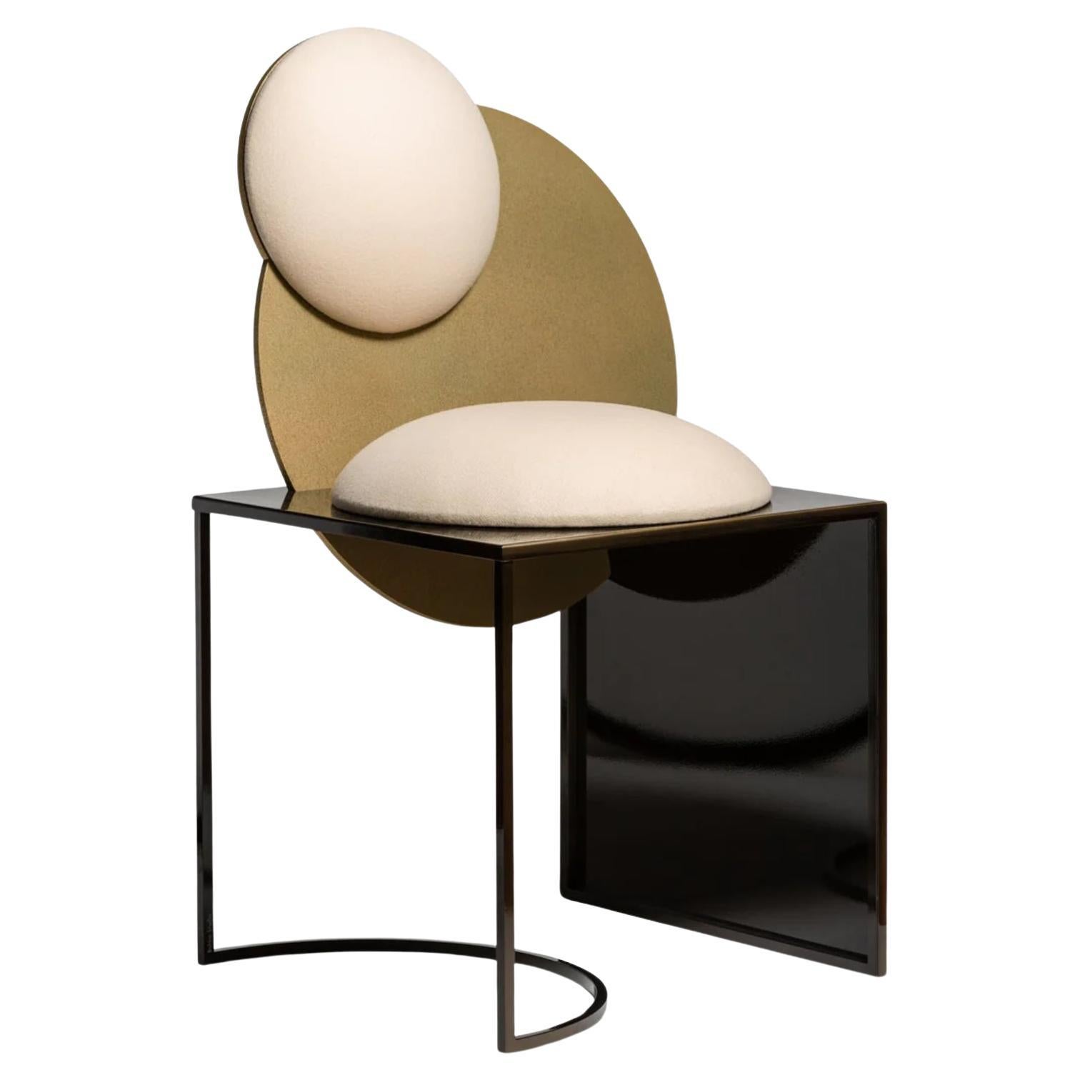 Celeste Cream Wool Chair by Bohinc Studio For Sale at 1stDibs