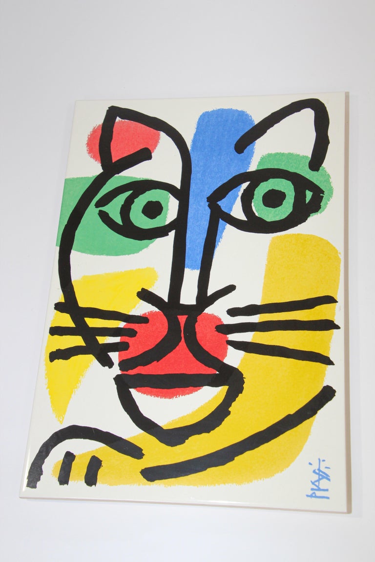 Celestino Piatti Ceramic Art Tiles in Picasso Style Post Modern For ...