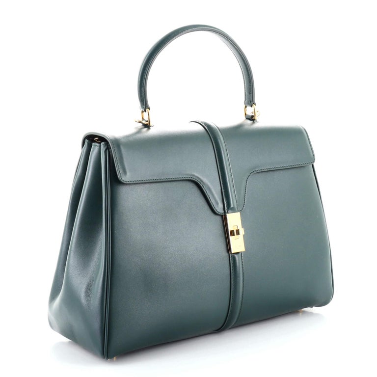 Celine 16 Top Handle Bag Smooth Calfskin Medium at 1stDibs