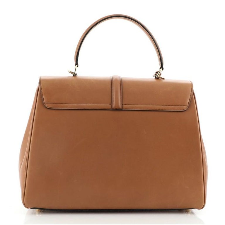 Celine 16 Top Handle Bag Smooth Calfskin Medium at 1stDibs