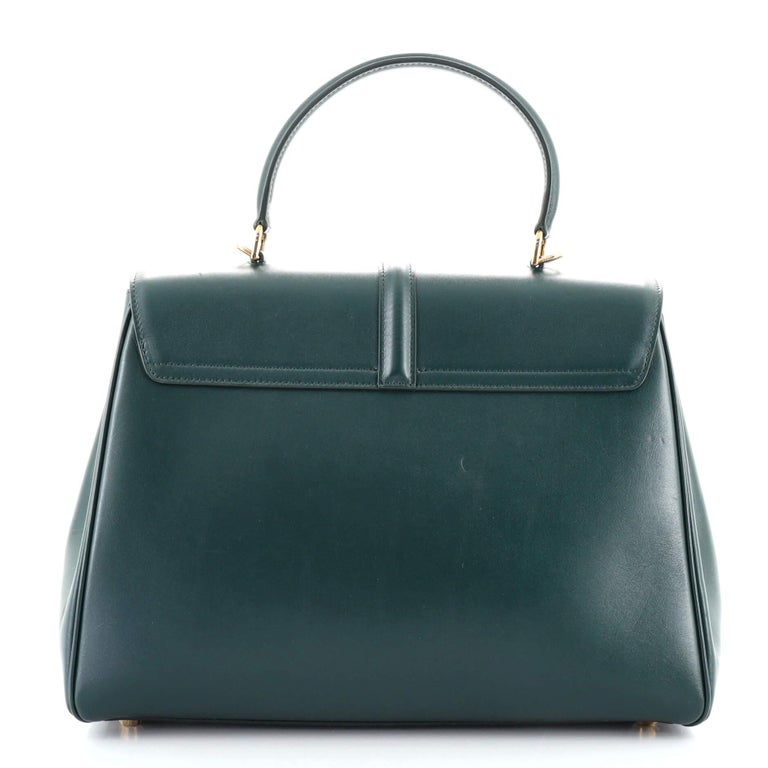 Celine 16 Top Handle Bag Smooth Calfskin Medium at 1stDibs