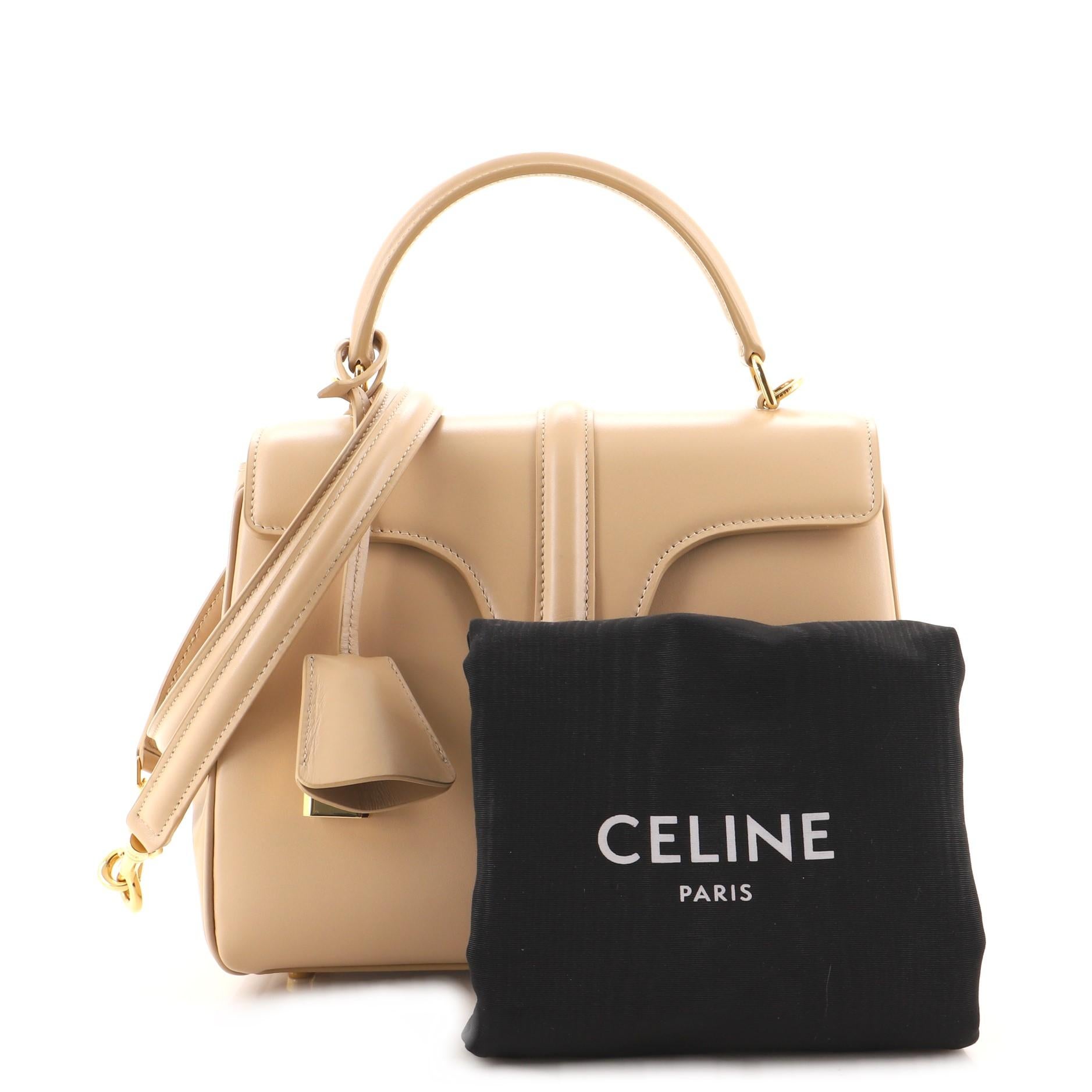 Celine 16 Top Handle Bag Smooth Calfskin Small at 1stDibs | celine top ...