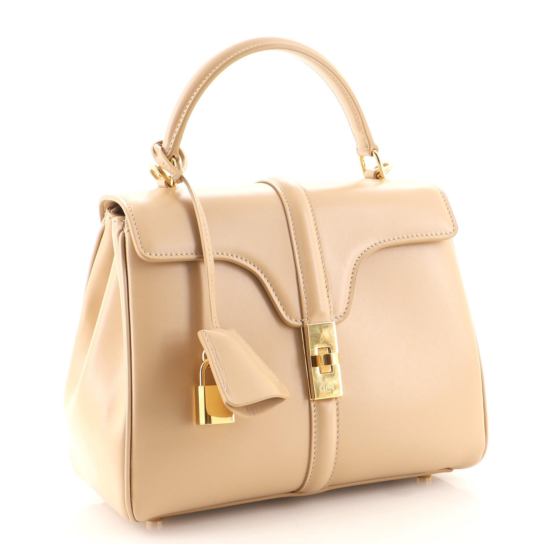 Celine 16 Top Handle Bag Smooth Calfskin Small at 1stDibs | celine top ...