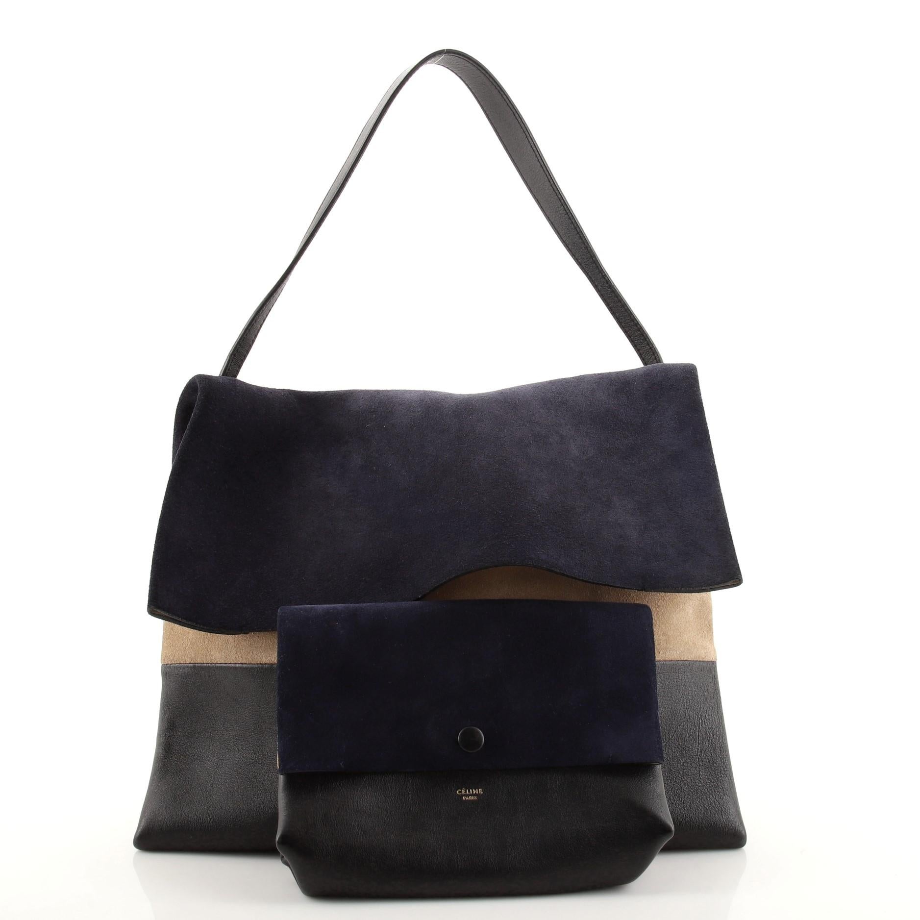 Celine All Soft Bag Suede with Leather at 1stDibs | celine slouchy bag