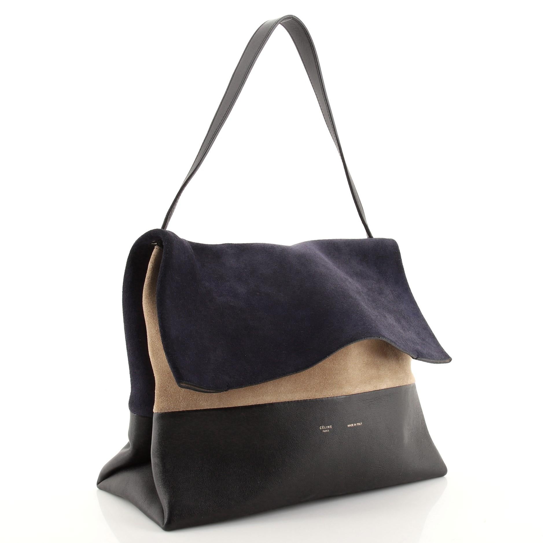 Celine All Soft Bag Suede with Leather at 1stDibs | celine slouchy bag