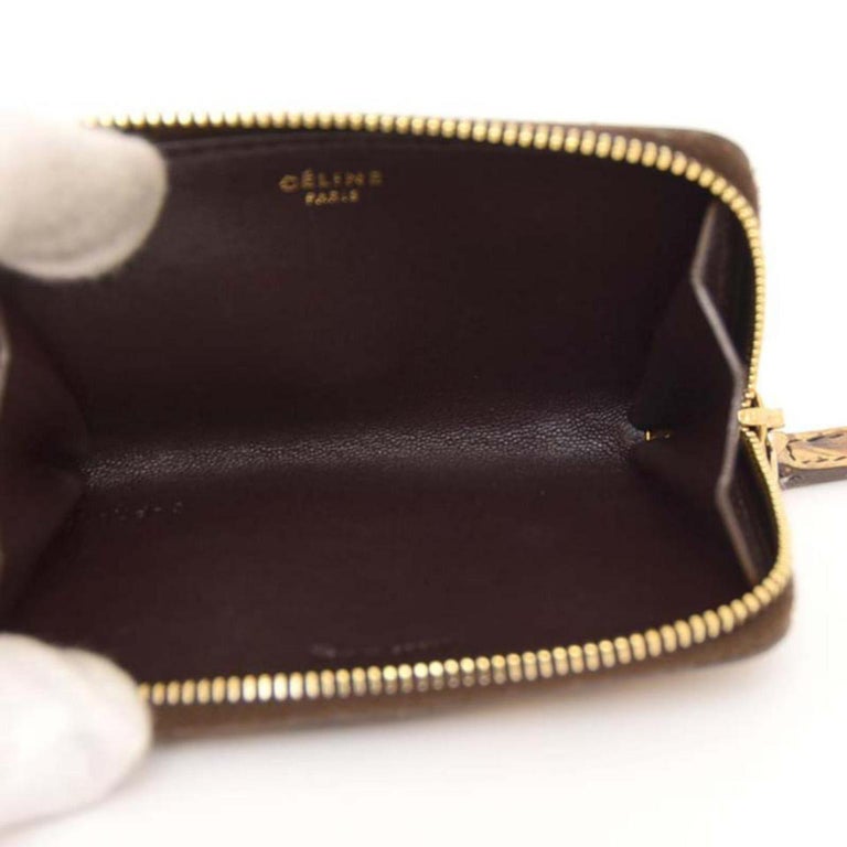 Céline Around Wallet 226389 Python Clutch For Sale at 1stDibs
