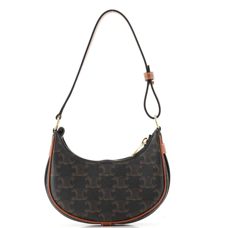 Celine Ava Bag Triomphe Coated Canvas Mini at 1stDibs