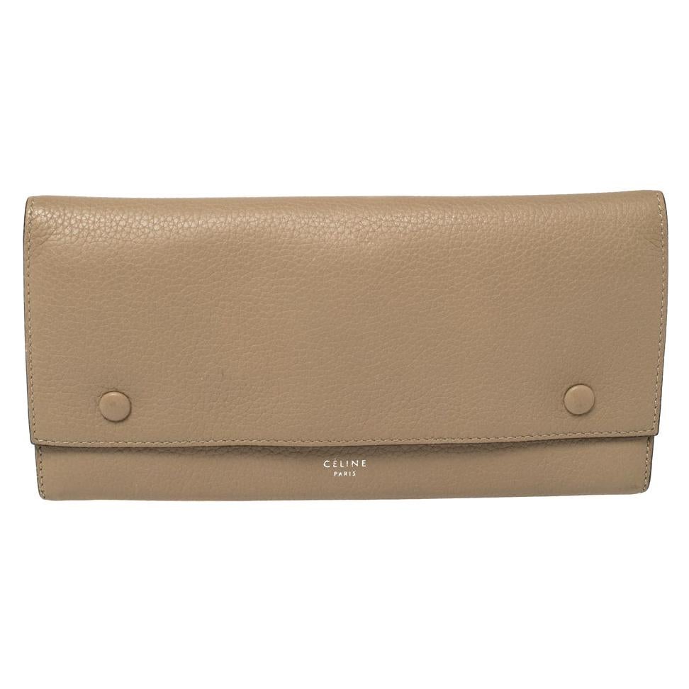 Celine Pocket Envelope Wallet on Chain Leather Large at 1stDibs ...