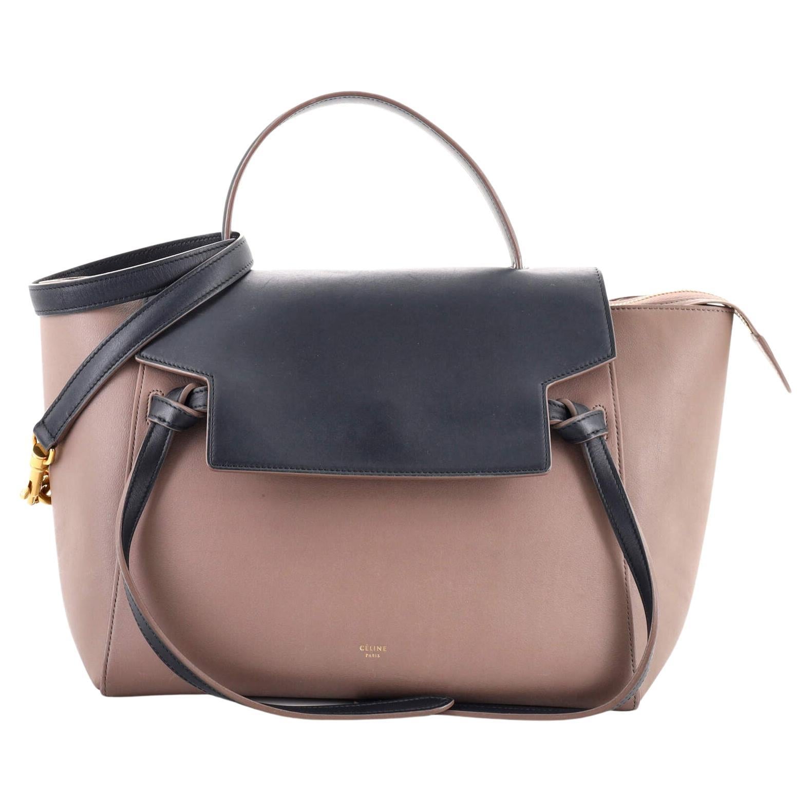 Celine 16 Top Handle Bag Smooth Calfskin Medium at 1stDibs