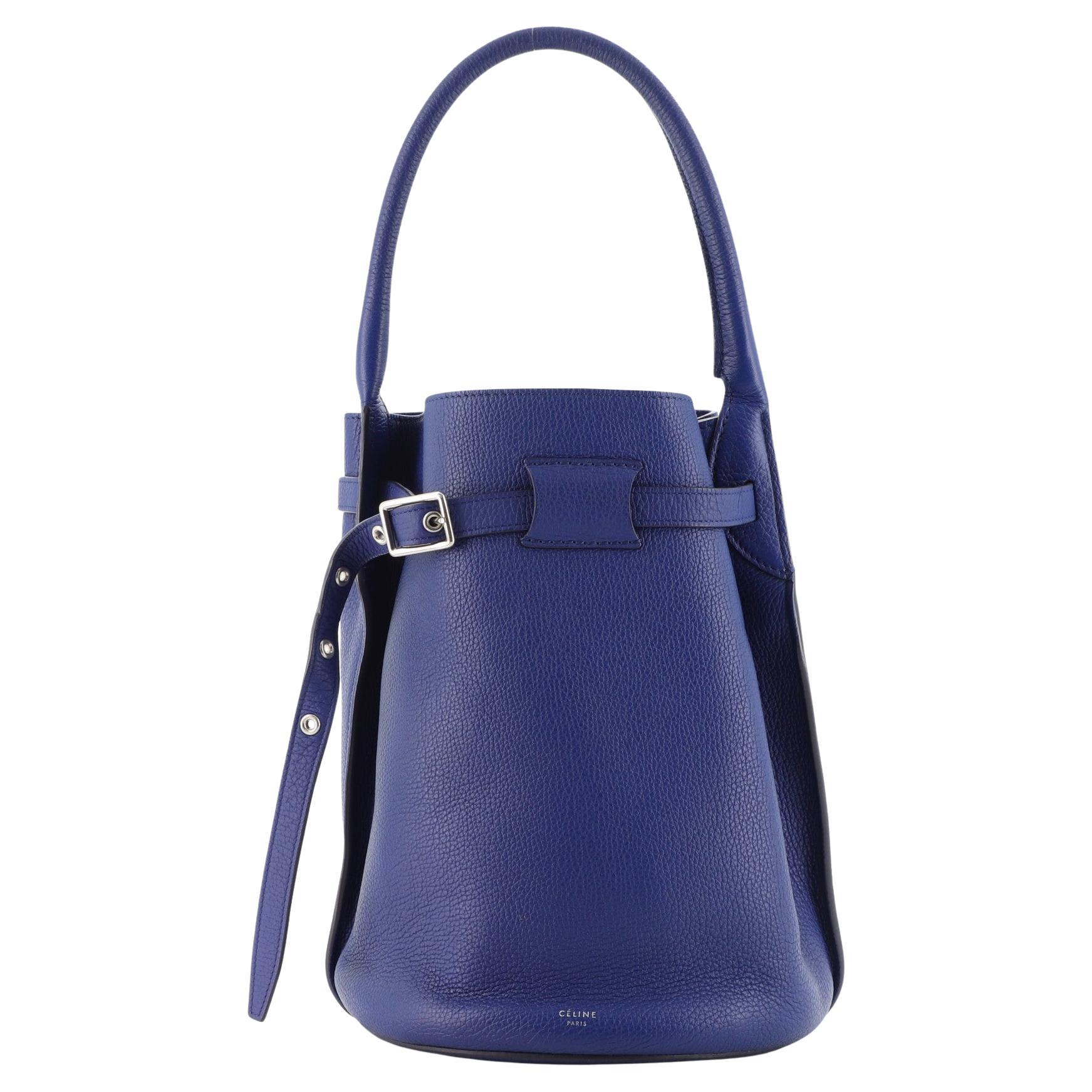 Celine Blue Velvet Strap Bag at 1stDibs