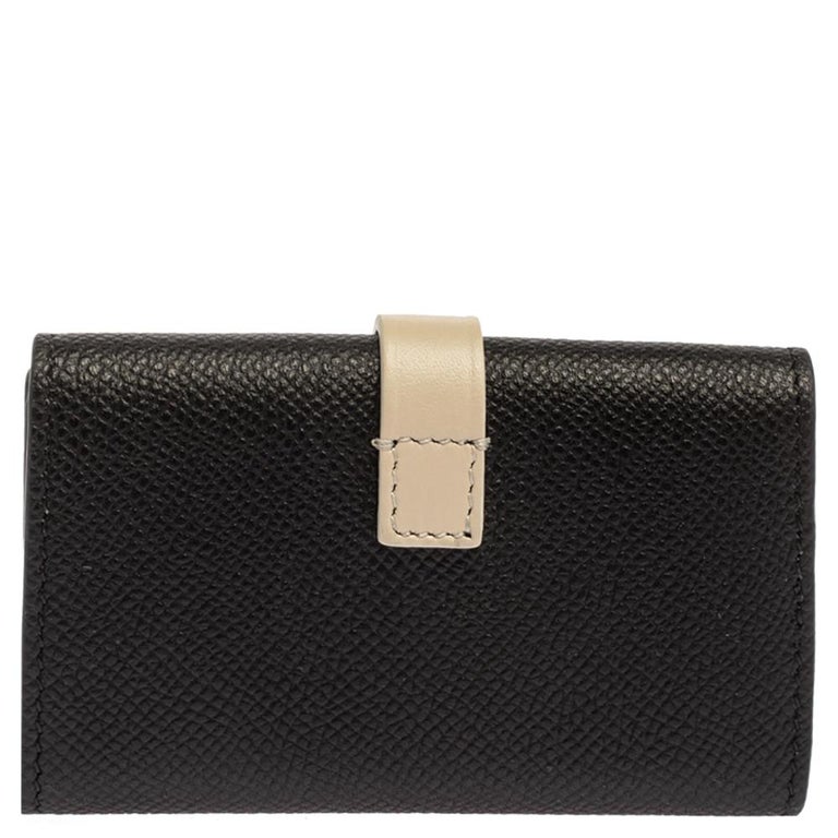 Celine Black/Ivory Grained Leather Strap Key Case at 1stDibs | celine ...