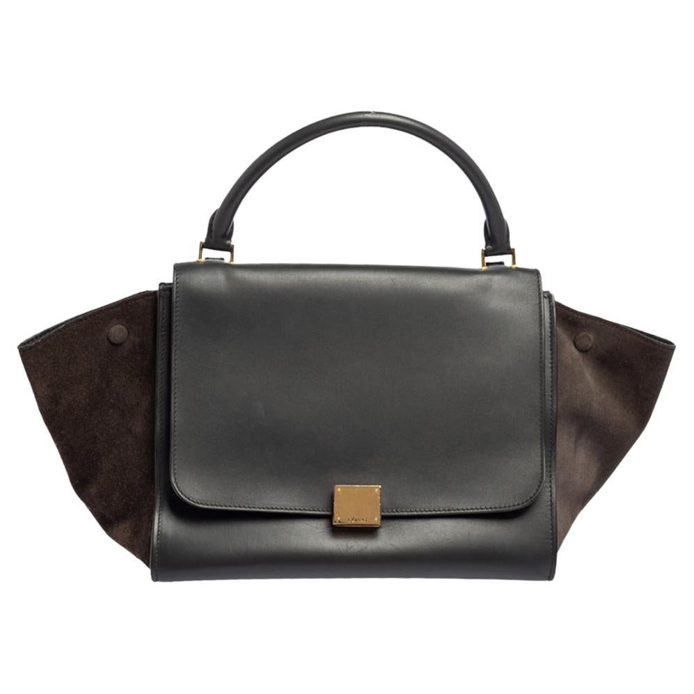 Celine 16 Top Handle Bag Grained Calfskin Small at 1stDibs | celine 16 ...