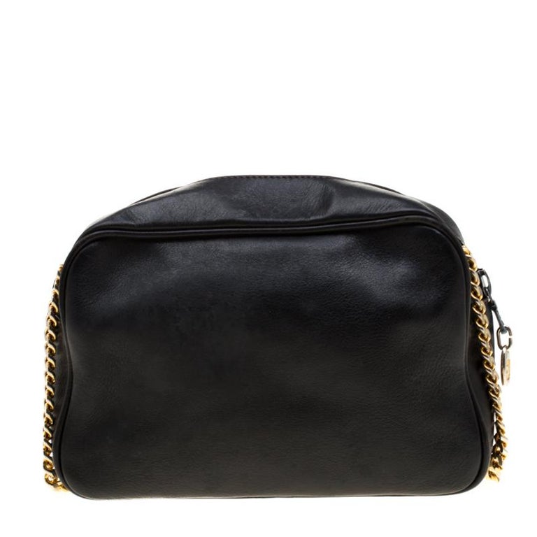 Celine Black Leather Crossbody Bag at 1stDibs