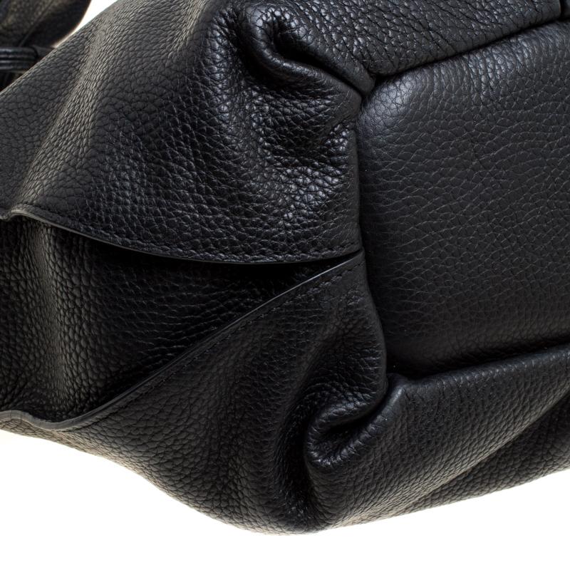 Celine Black Leather Large Bittersweet Hobo For Sale at 1stDibs