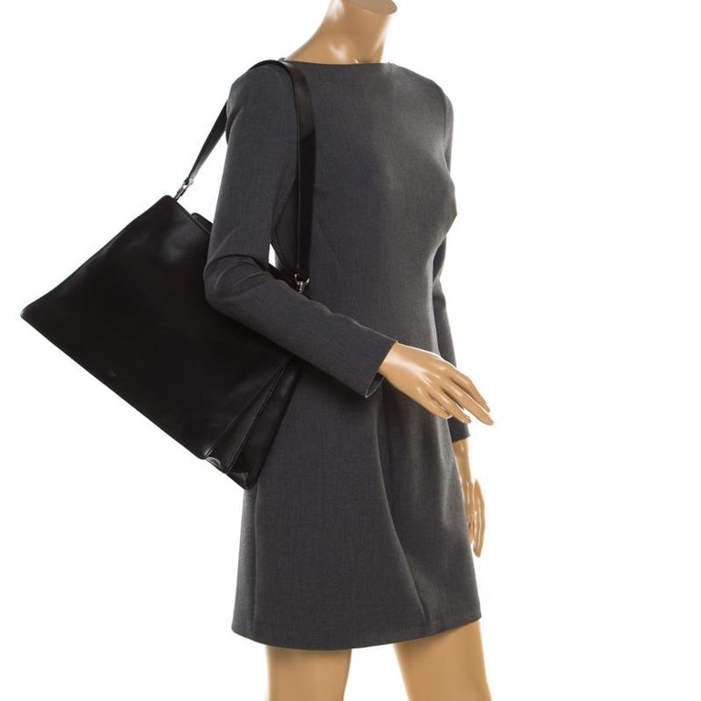 Celine Black Leather Shoulder Bag at 1stDibs | celine bag, celine handbags