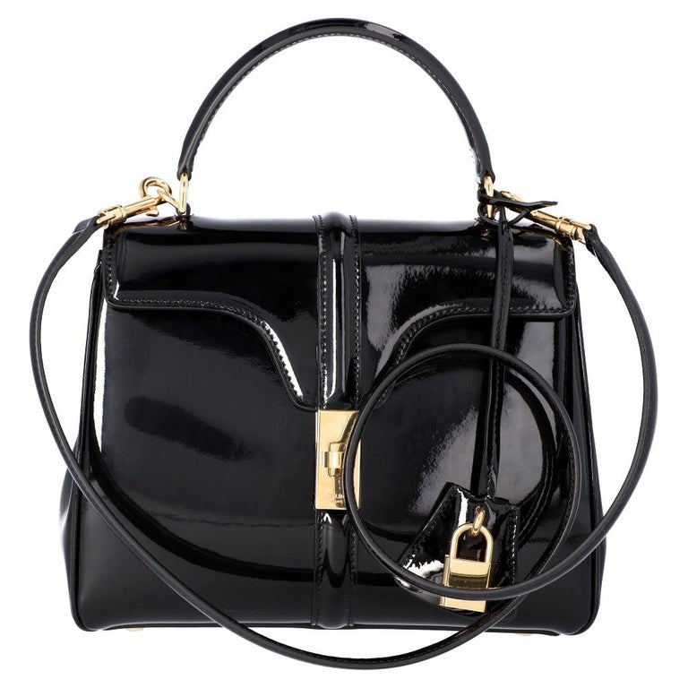 Celine Black Leather Small 16 Bag at 1stDibs