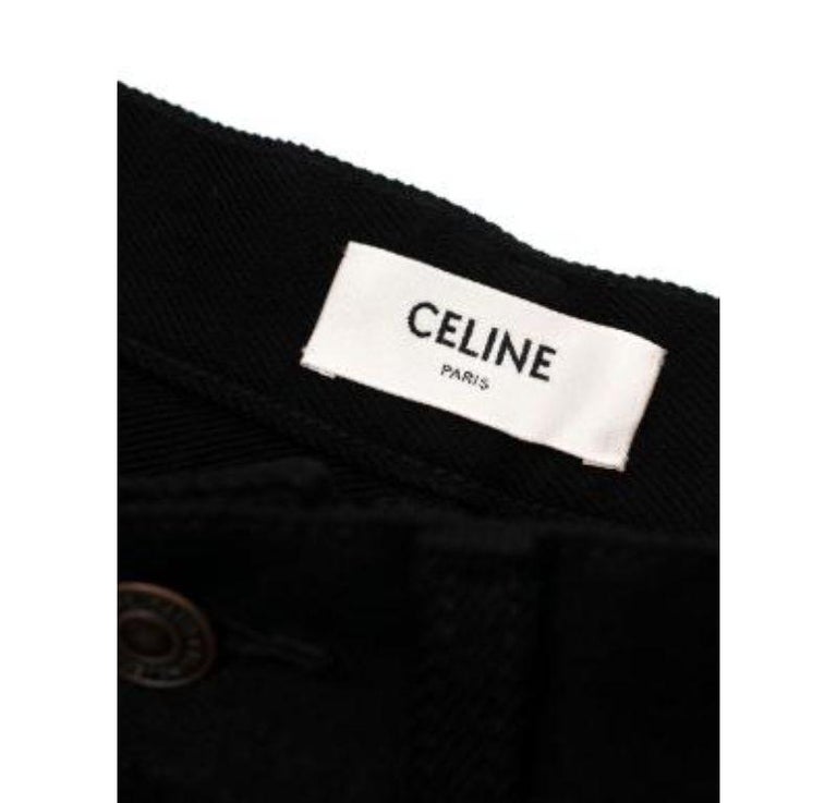 Celine Black Straight Leg Jeans For Sale at 1stDibs