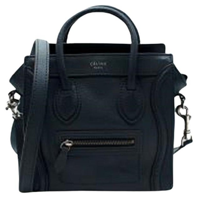 Celine Blue Nano Luggage Tote For Sale at 1stDibs