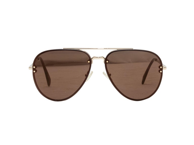 Celine Brown Aviator Sunglasses For Sale at 1stDibs