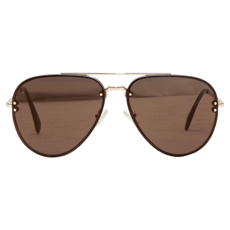 Celine Brown Aviator Sunglasses For Sale at 1stDibs