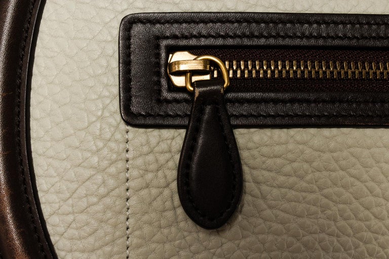 Celine Brown Multicolor Suede Leather Micro Luggage Handbag For Sale at ...