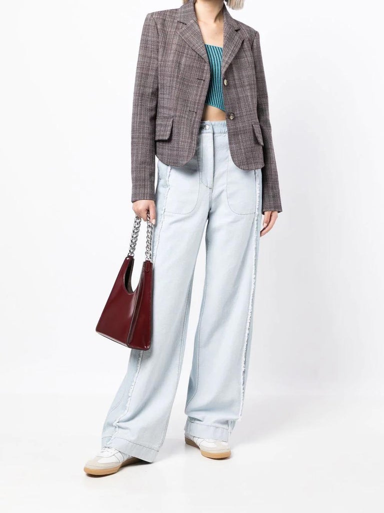 Celine Brown Wool Blazer For Sale at 1stDibs