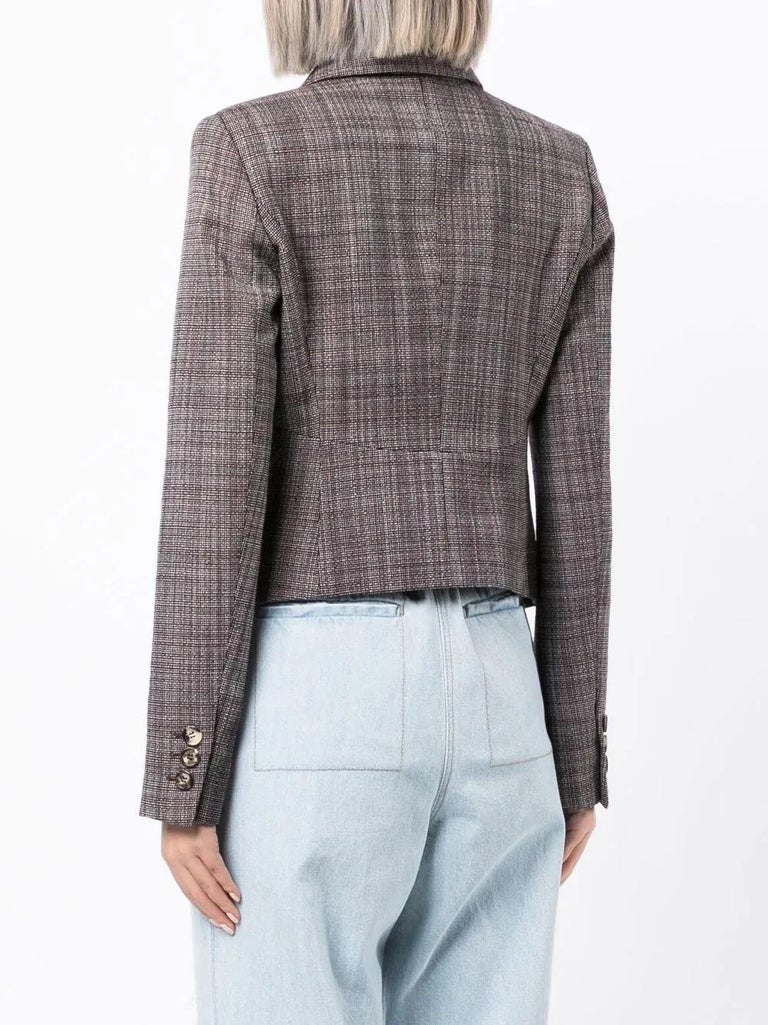 Celine Brown Wool Blazer For Sale at 1stDibs