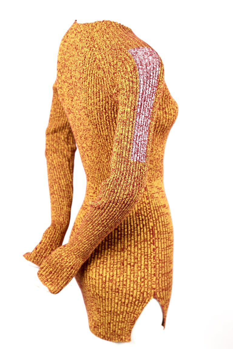 CELINE by PHOEBE PHILO ad campaign marled sweater tunic with side slits at 1stDibs