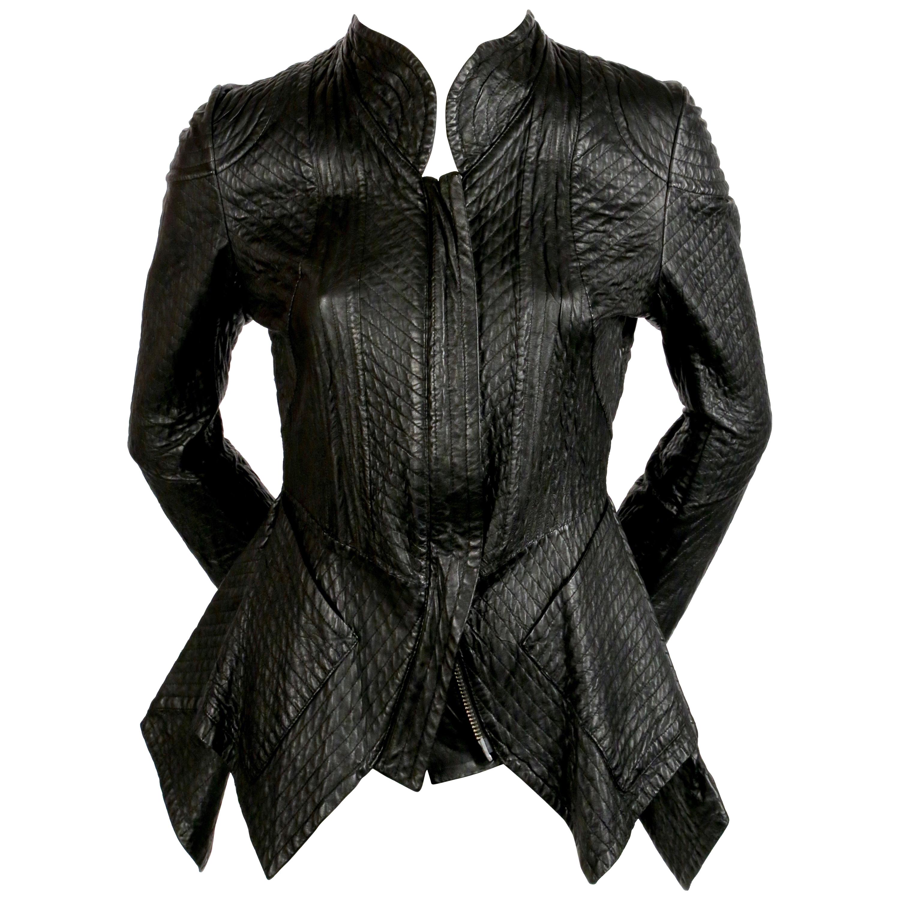 CELINE by PHOEBE PHILO black leather jacket at 1stDibs | celine leather ...