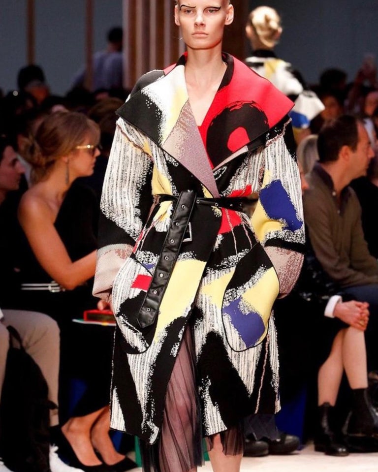 CELINE by Phoebe Philo spring 2014 Graffiti Print Coat For Sale at 1stDibs