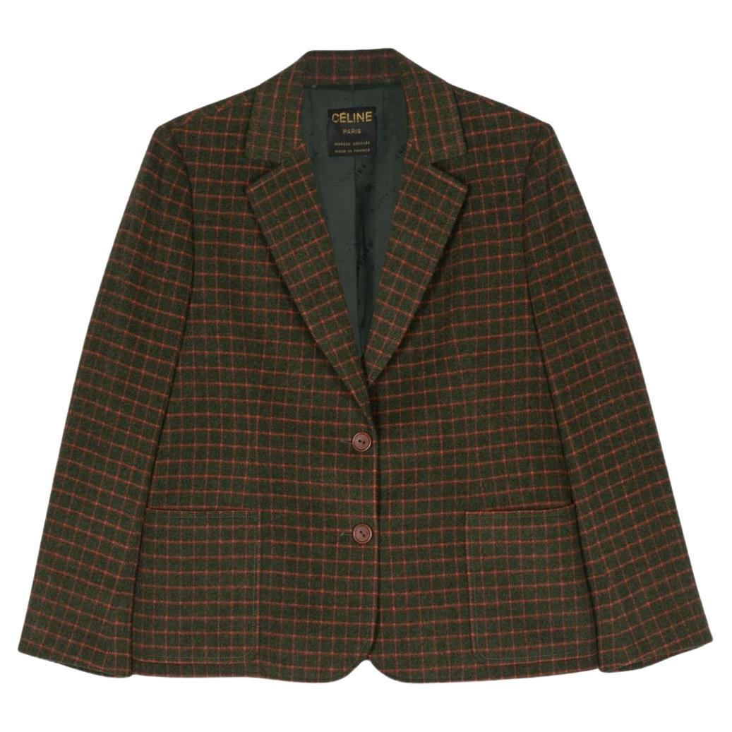 Celine Checked Blazer For Sale at 1stDibs