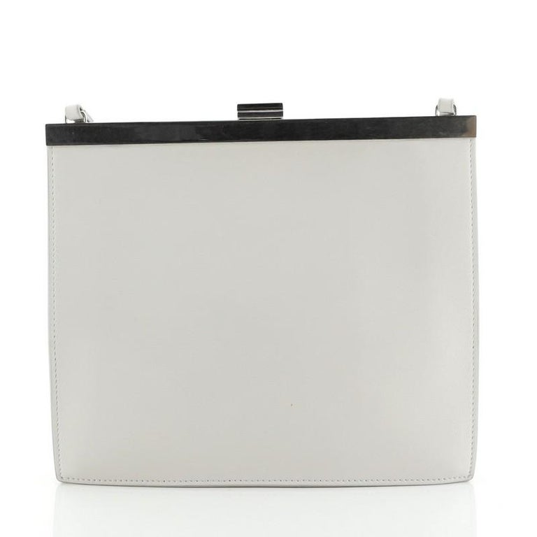 Celine Clasp Crossbody Bag Leather Mini at 1stDibs