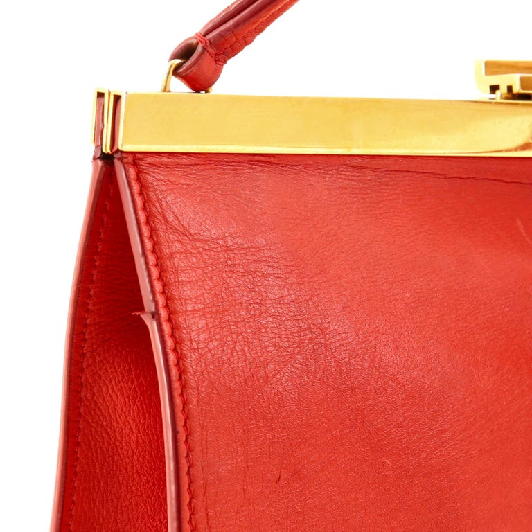 Celine Clasp Crossbody Bag Leather Mini For Sale at 1stDibs