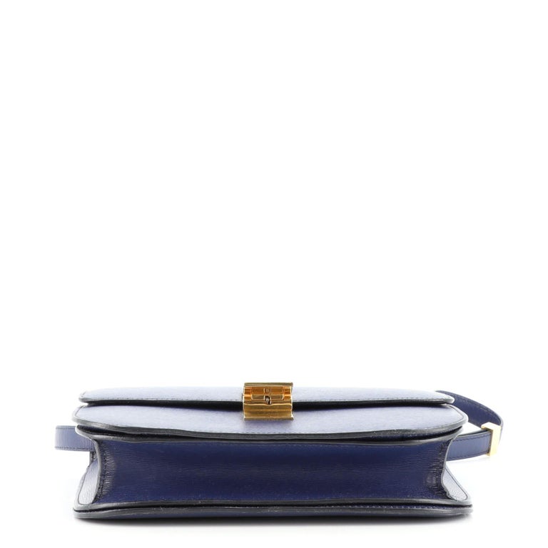 Celine Classic Box Bag Grainy Leather Medium For Sale at 1stDibs