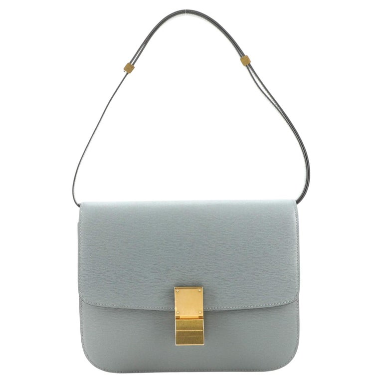 Celine Classic Box Bag Grainy Leather Medium at 1stDibs