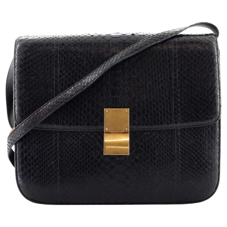 Celine Classic Box Bag Python Large at 1stDibs
