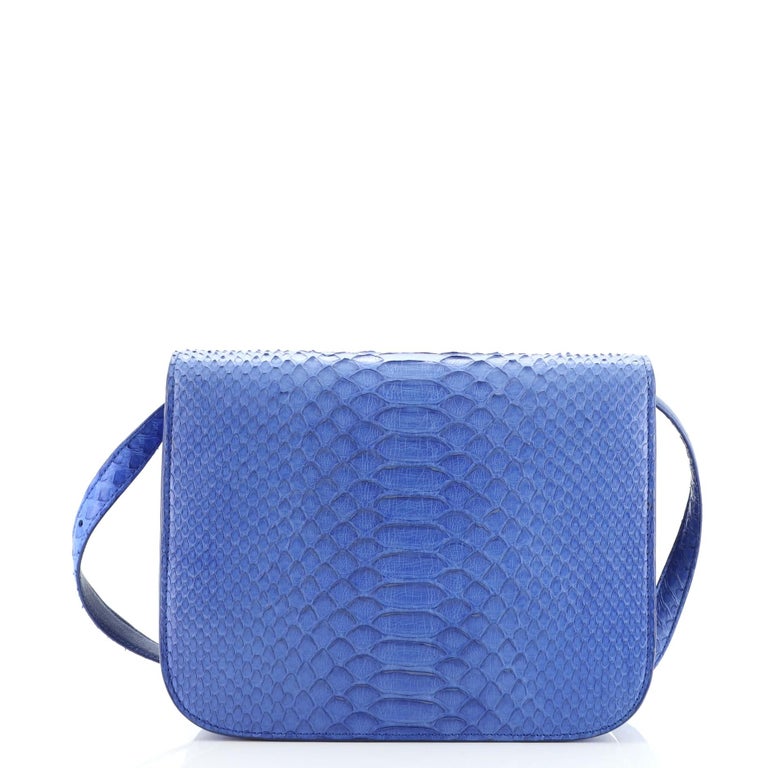 Celine Classic Box Bag Python Medium at 1stDibs
