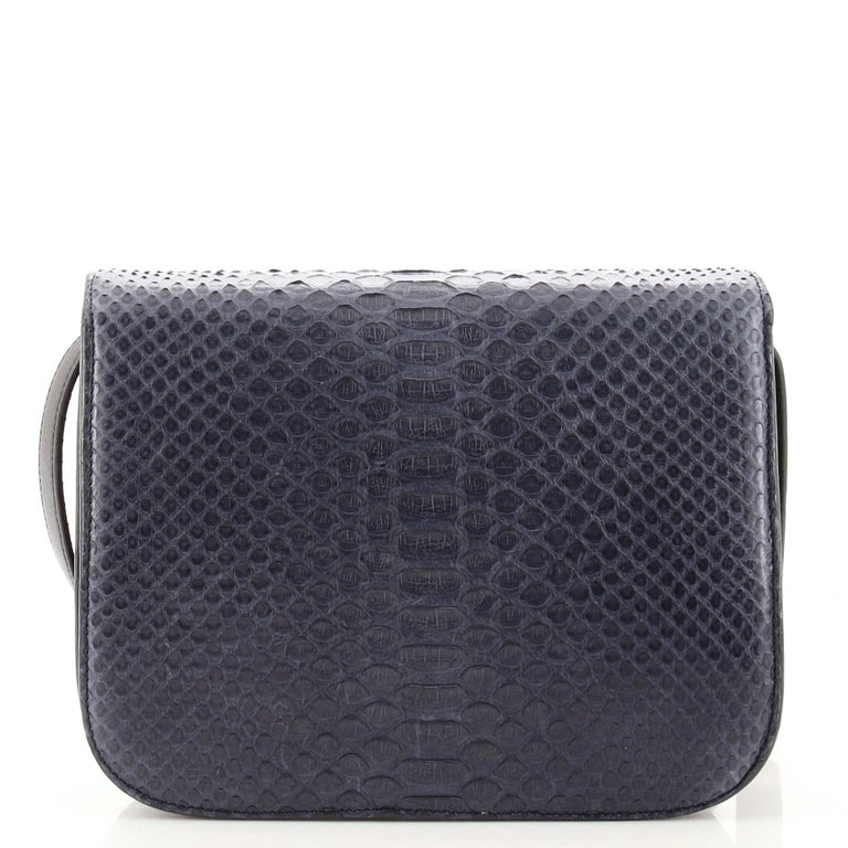 Celine Classic Box Bag Python Medium at 1stDibs