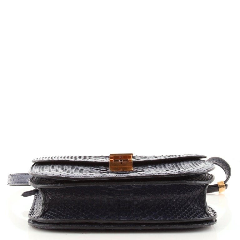 Celine Classic Box Bag Python Medium at 1stDibs