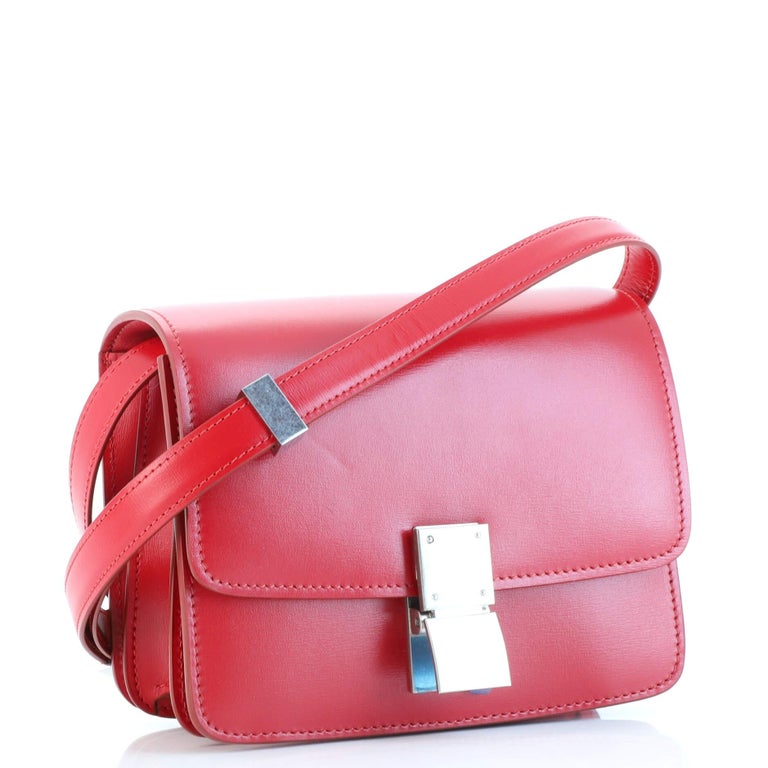 Celine Classic Box Bag Smooth Leather Small For Sale at 1stDibs