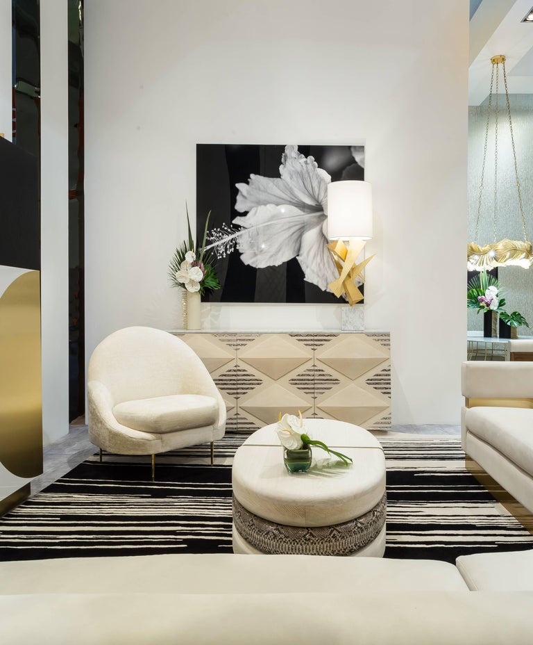 CELINE COFFEE TABLE - Modern Coffee Table with Real Python Skin and a ...