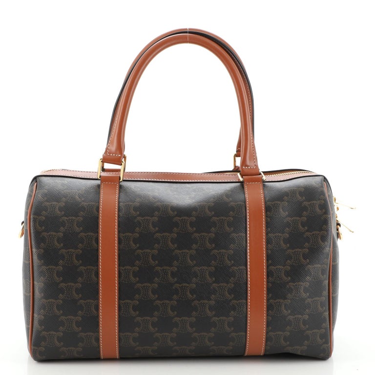 Celine Convertible Duffle Bag Triomphe Coated Canvas Large at 1stDibs