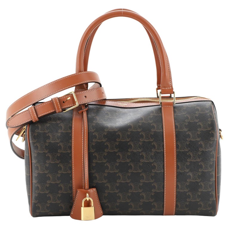 Celine Convertible Duffle Bag Triomphe Coated Canvas Large at 1stDibs