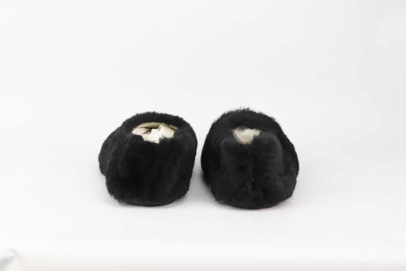 Celine Cosy Shearling Slippers EU 40.5 UK 7.5 US 10.5 For Sale at ...