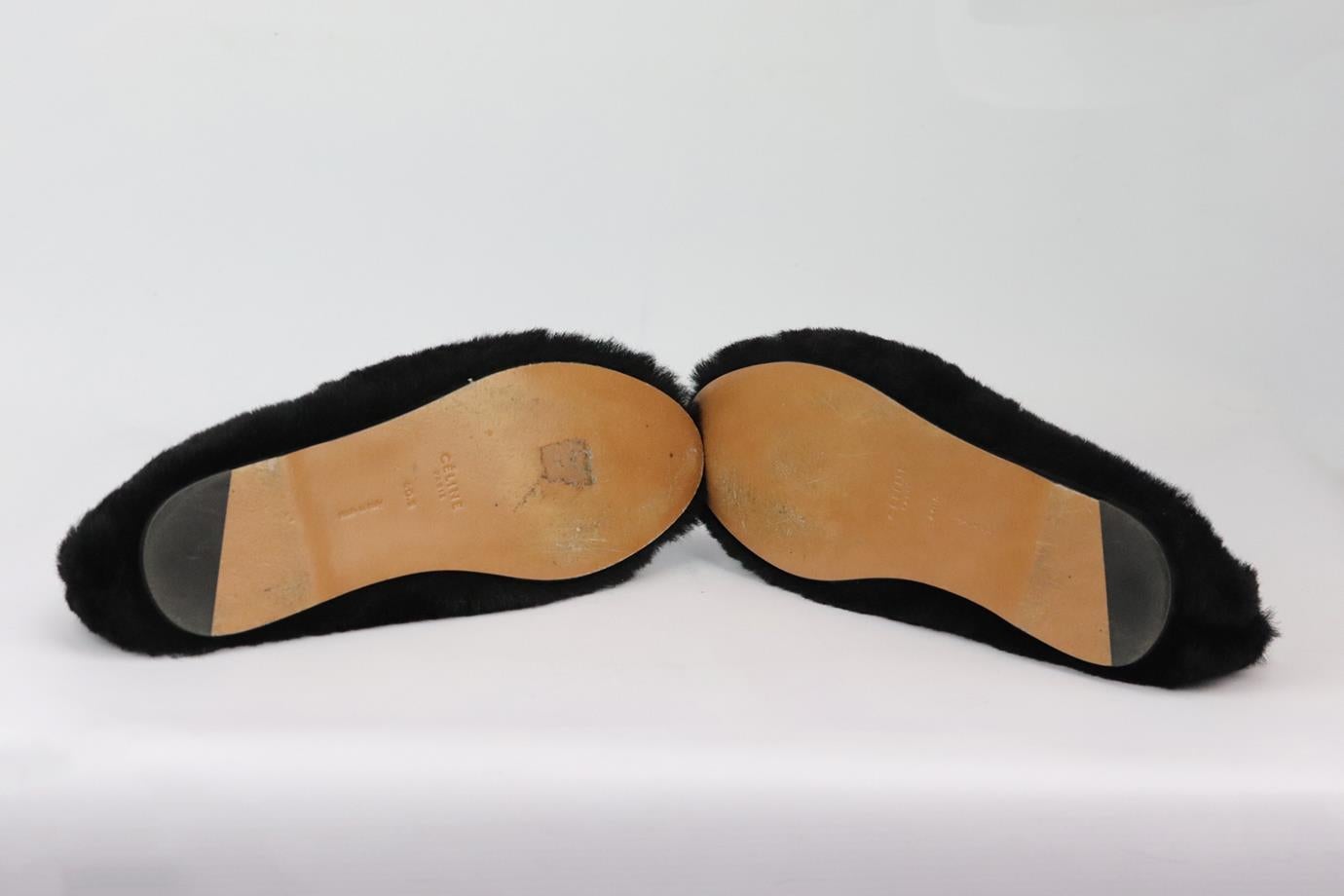 Celine Cosy Shearling Slippers EU 40.5 UK 7.5 US 10.5 For Sale at ...