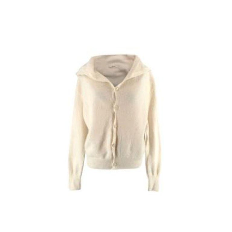 Celine Cream Wool Cardigan For Sale at 1stDibs
